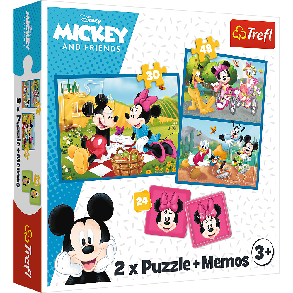 Puzzle - 2in1 + memos - Meet the heroes of Disney Trefl 93344 | Toys ...