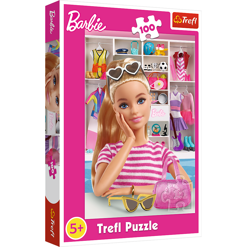 Puzzles - 100 - Meet Barbie - Mattel, BarbieTrefl 16458 | Toys \ Jigsaw ...