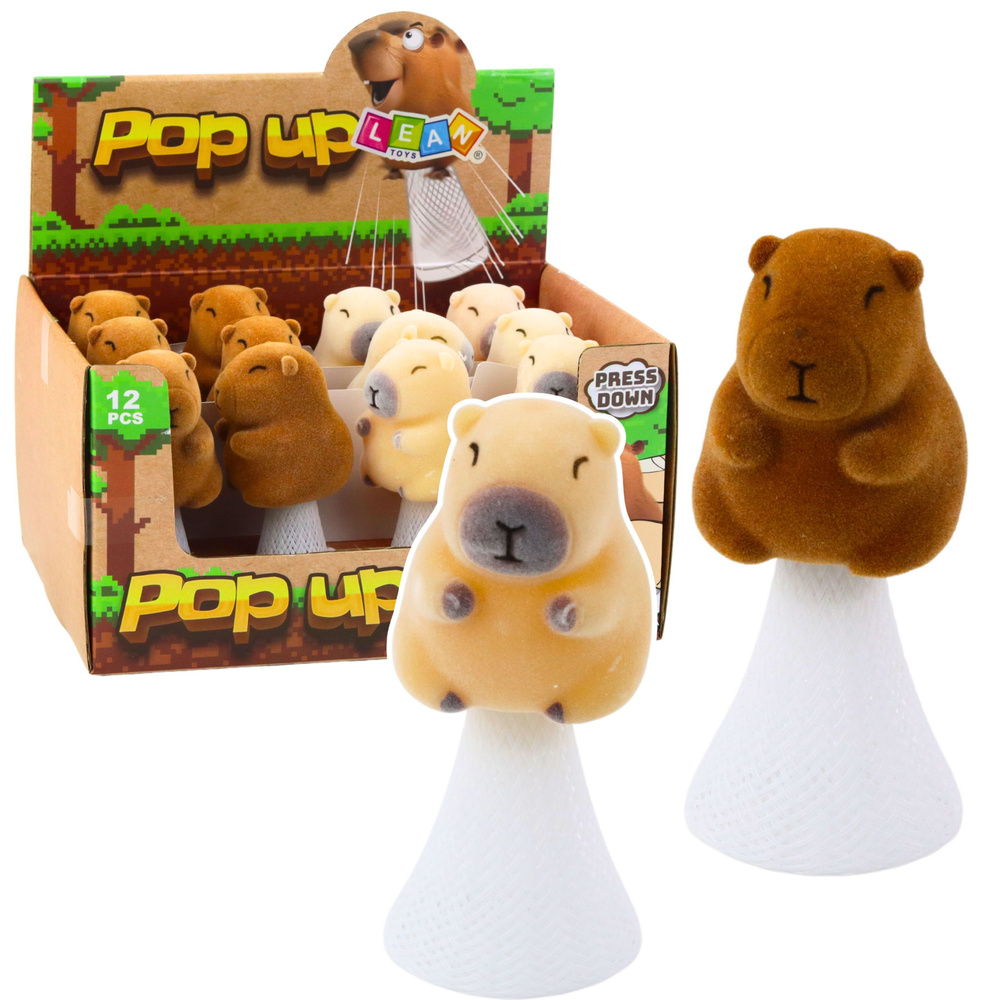 Jumping Capybara Spring Pop Up Beige Brown 10cm | Toys \ Games \ Gry ...