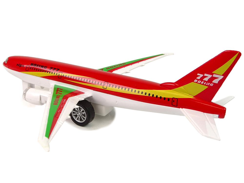 Boeing 777 passenger aircraft Red Powered by lights Sounds | Toys ...