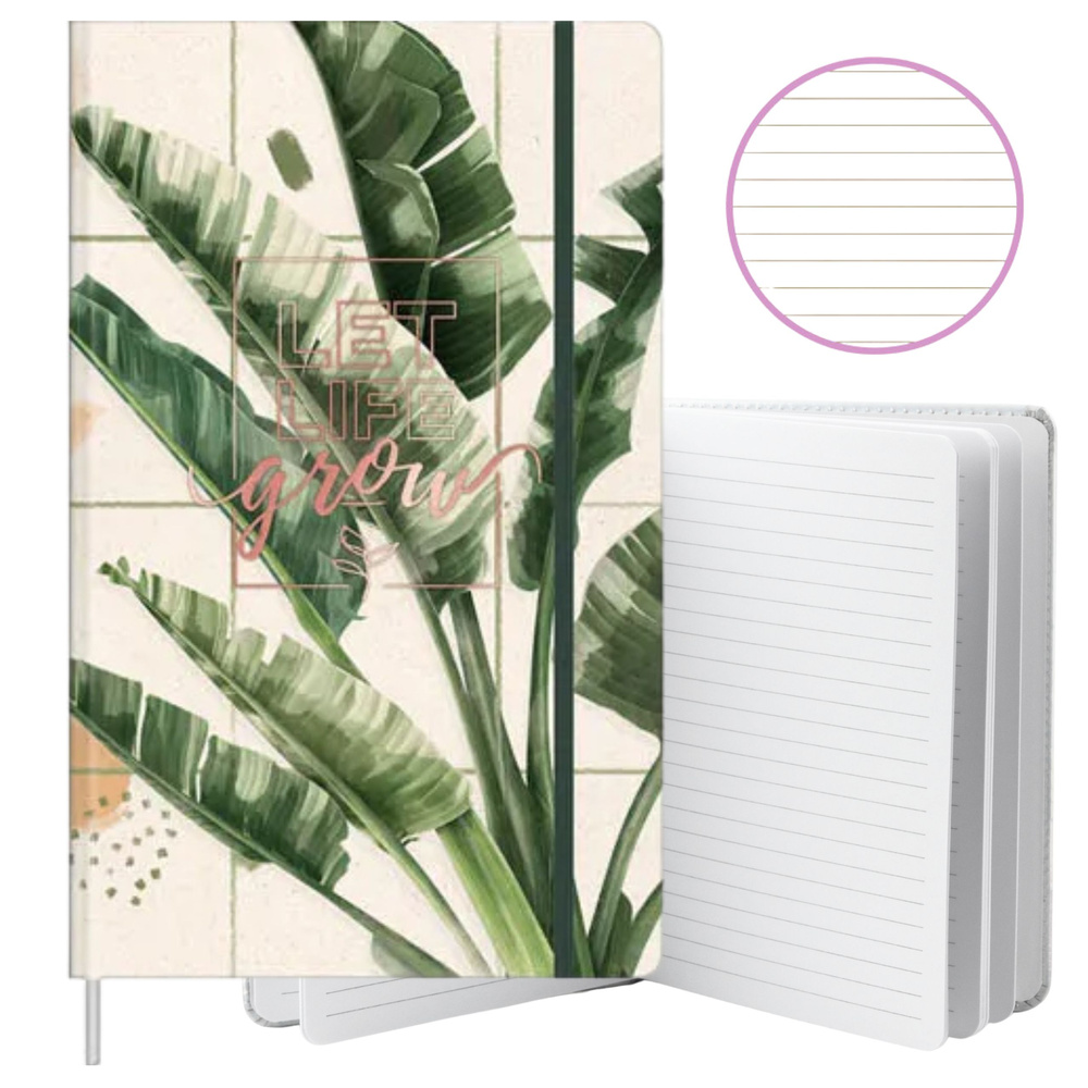Notebook Planner Lined Banana Leaves Eraser A5 80 Sheets | School ...
