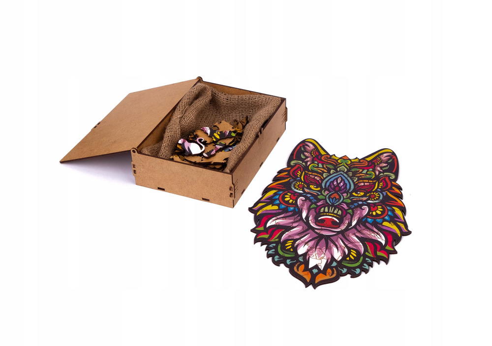 Wooden Puzzle EKO 73 Mysterious Wolf A4 PuzA4-00711 | Toys \ Jigsaw ...