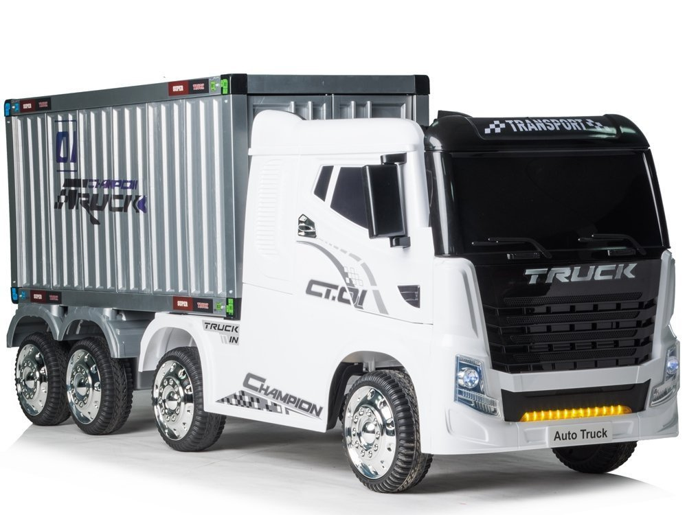 Auto na akumulator JJ2011 Biały - LeanToys.pl