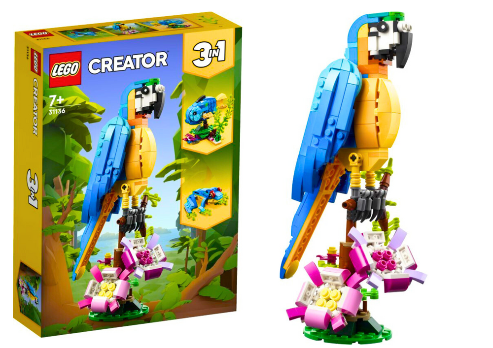 LEGO CREATOR Exotic Parrot 253 Pieces 31136 | Toys \ Building blocks ...