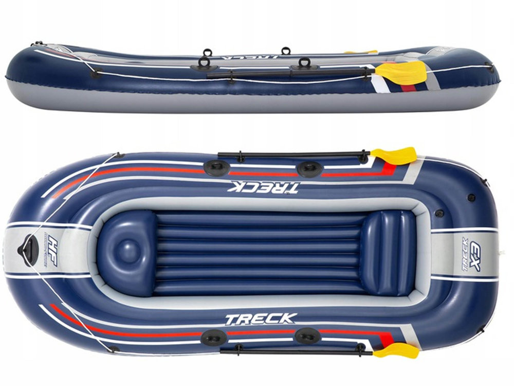 Inflatable dinghy for 4 people 307cm x 126cm Treck X3 Bestway 61110 ...
