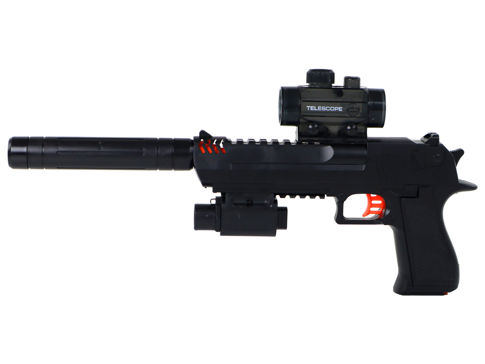 Electric Water Bullet Gun Set Black 20 meters | Toys \ Guns \ Pistolety ...