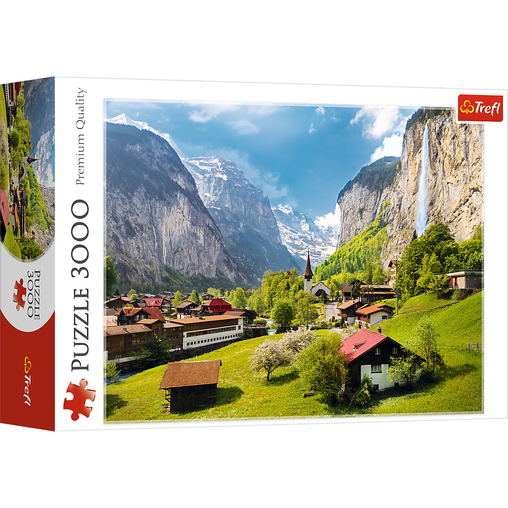 Jigsaw Puzzle - 3000 - Lauterbrunnen, Switzerland Trefl 33076 | Toys ...