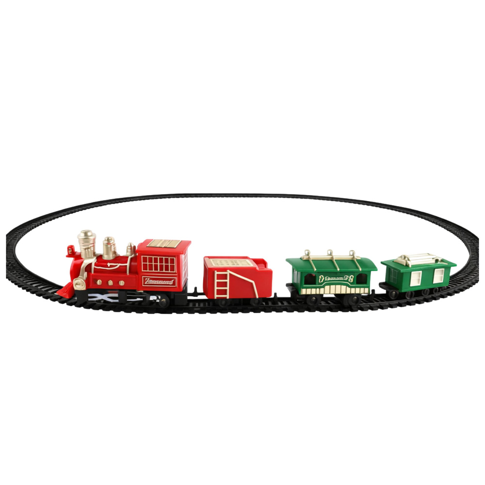 Classic Mini Train Battery Operated Locomotive Wagons With Tracks 13 ...
