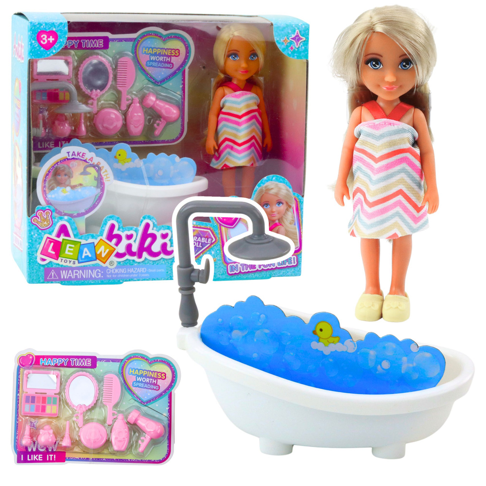 Ankiki Mini Doll Set with Bathtub and Care Accessories | Toys \ Dolls ...