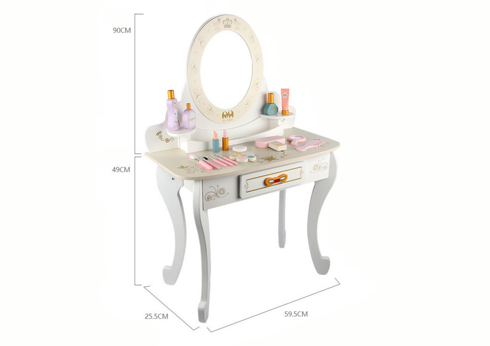 Wooden White Princess Dressing Table For Girl | Toys \ Zabawki ...