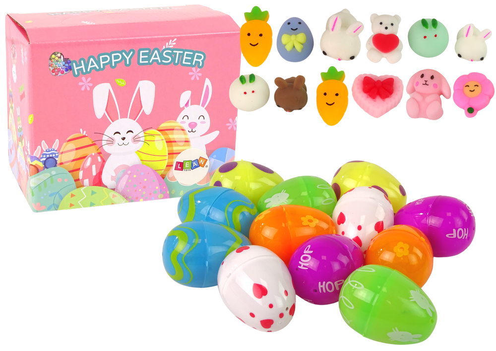 Easter Eggs Squishy Rabbit Toy Pack 12 Pieces | Toys \ Wielkanoc
