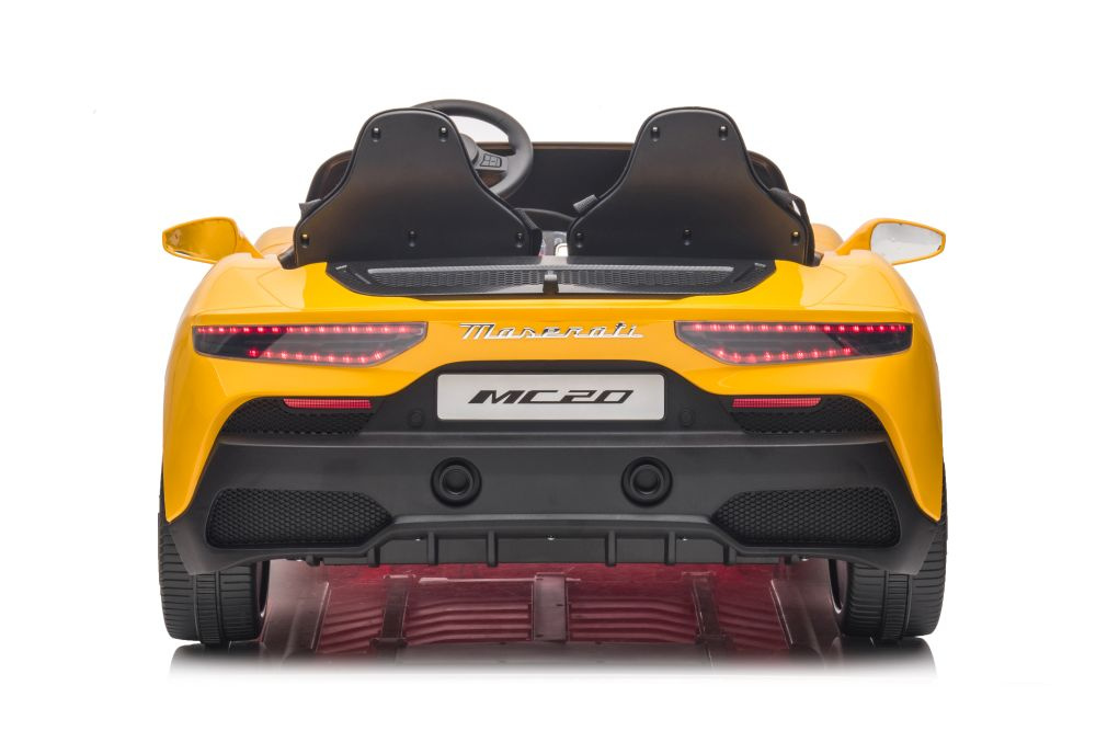 Auto Na Akumulator Maserati MC20 Żółte - LeanToys.pl