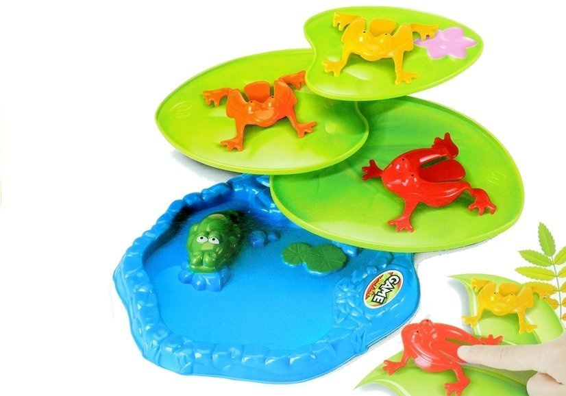 Gra Skaczące Żabki Żaby Jumping Frogs Pchełki - LeanToys.pl