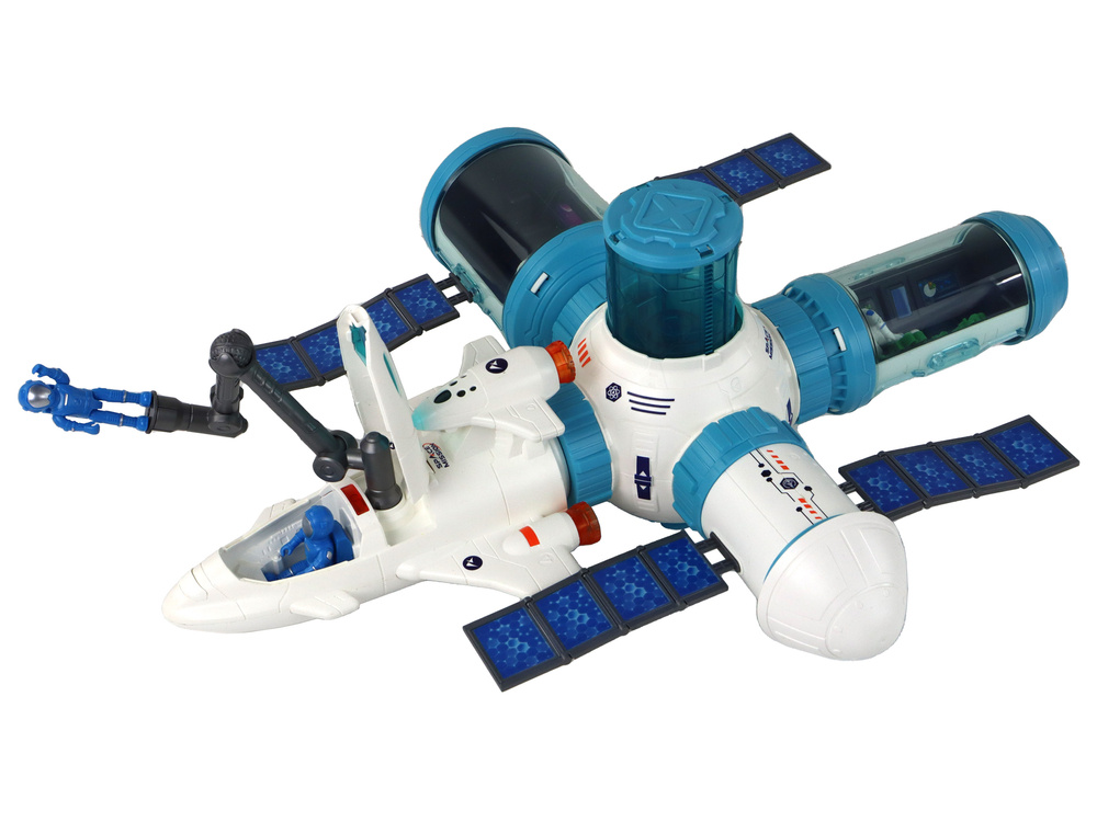 Misja Kosmiczna Zestaw Kosmiczny Rakieta Kosmonauta Kosmos Wyrzutnia 29 ele - LeanToys.pl