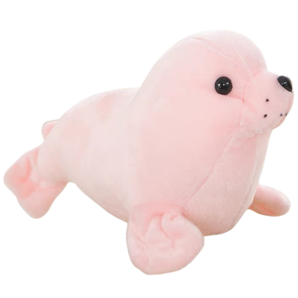 Pluszowa Foczka Pluszak Maskotka Przytulanka Różowa 24cm - LeanToys.pl
