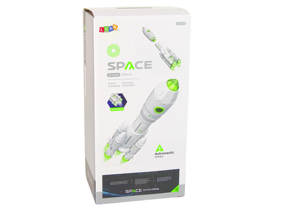 Rakieta Kosmiczna Kosmos Kosmonauta Dym Dźwięk Światła - LeanToys.pl