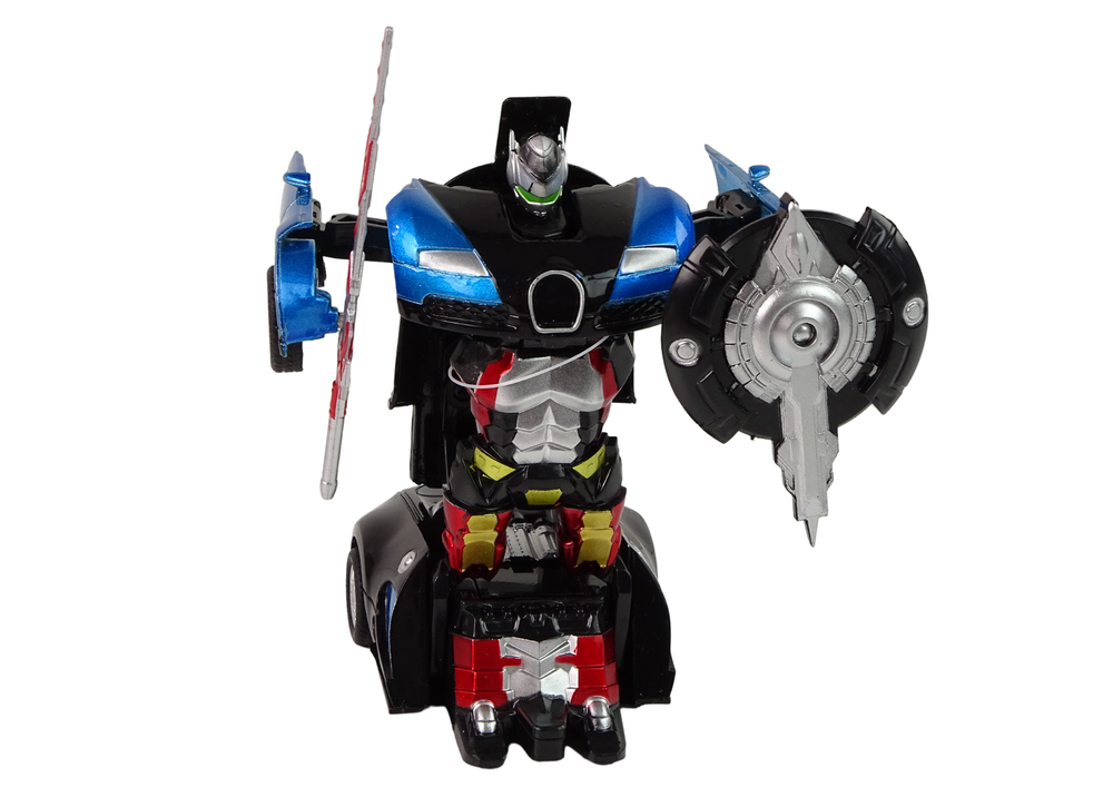 Zestaw 2w1 Auto Robot Transformers Czerwony Niebieski HXSY03 - LeanToys.pl
