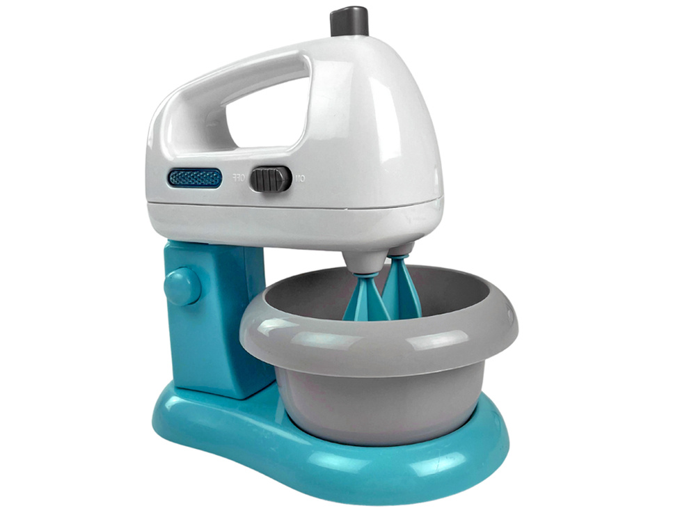 Zestaw Mikser z Miską Na Baterie Mieszadła Biały - LeanToys.pl